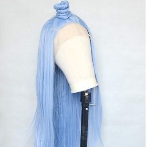Accessories | Grina K 24 Baby Blue Straight Lace Front Wig | Poshmark